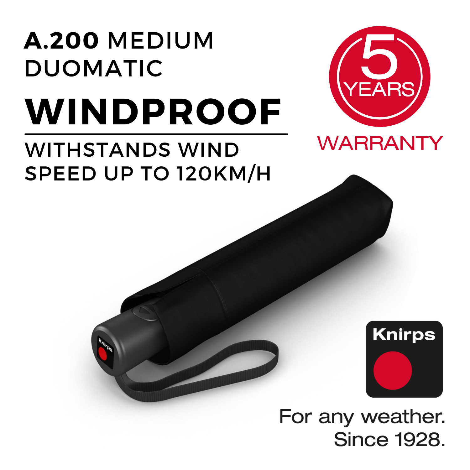 Buy Knirps A.200 Medium Duomatic Umbrella (SA) - Boarding Gate